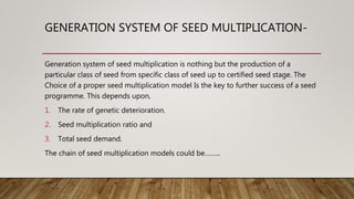 Deterioration of crop varieties and methods to prevent them. | PPTX