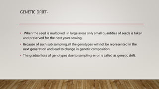 Deterioration of crop varieties and methods to prevent them. | PPTX