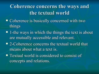 Coherence | PPT
