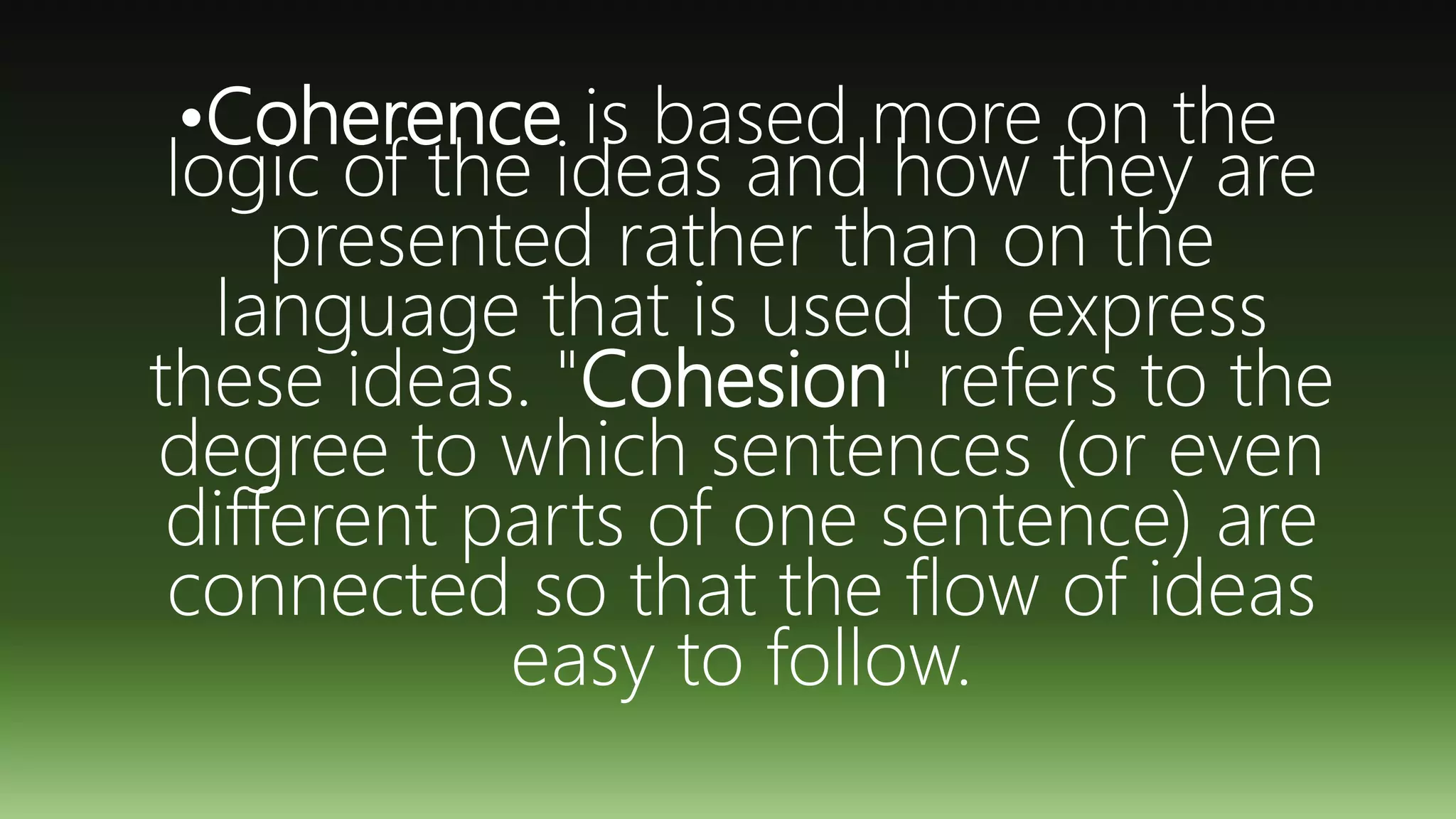 Coherence | PPTX