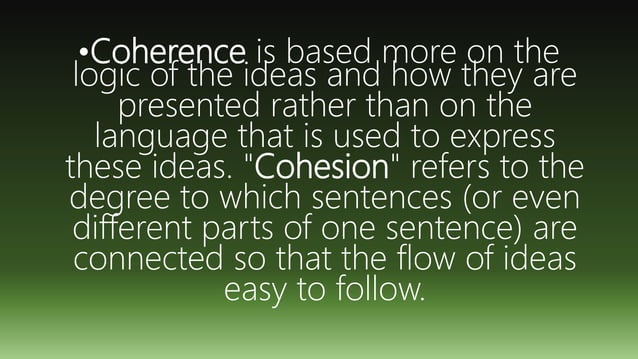 Coherence | PPTX | Programming Languages | Computing