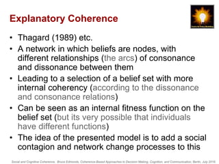 A Model of Social and Cognitive Coherence | PPT