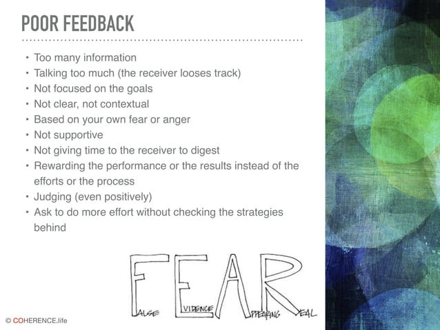 Feedback, feedforward and recognition (training intro by COHERENCE) | PDF