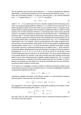 Coherence incoherence patterns in a ring of non-locally coupled phase oscillators | PDF ...