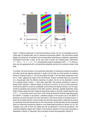 Coherence incoherence patterns in a ring of non-locally coupled phase oscillators | PDF ...