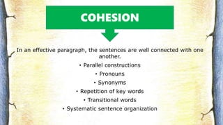 Coherence and cohesion | PPTX