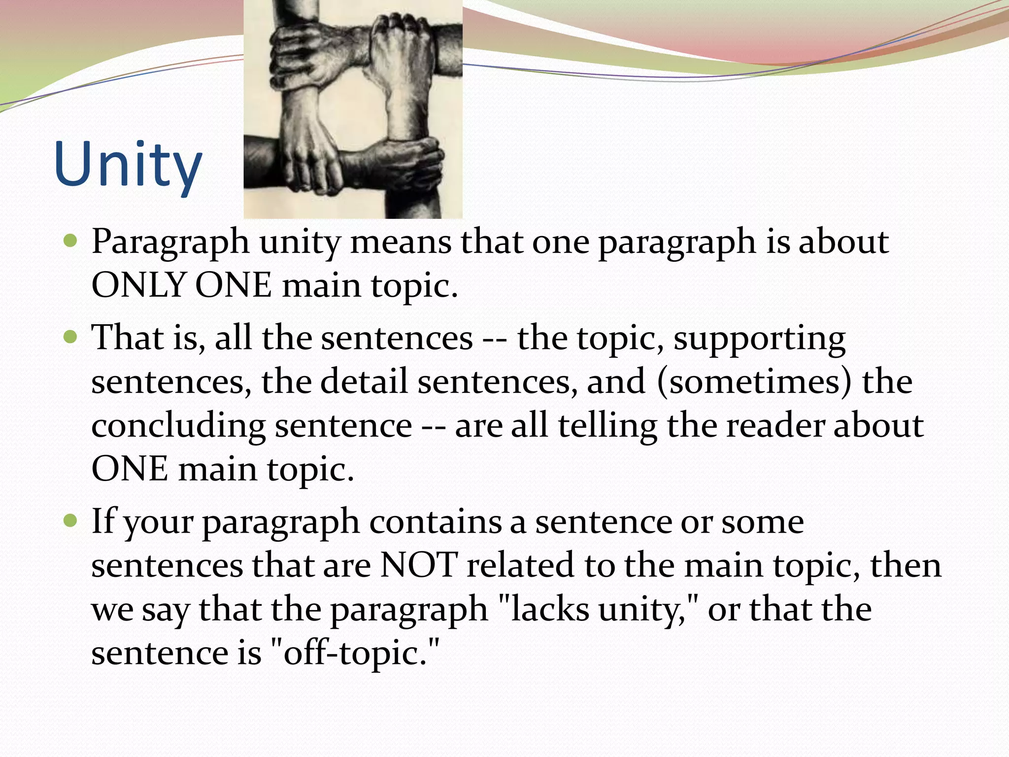 Coherence, cohesion, & unity | PPTX