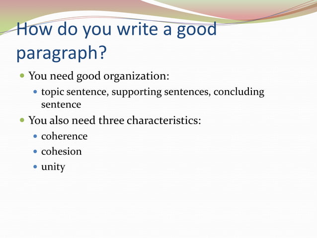 Coherence, cohesion, & unity | PPTX