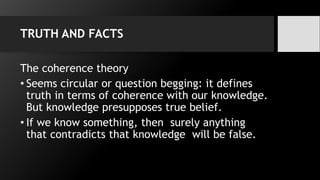 COHERENCE OF TRUTH.pptx