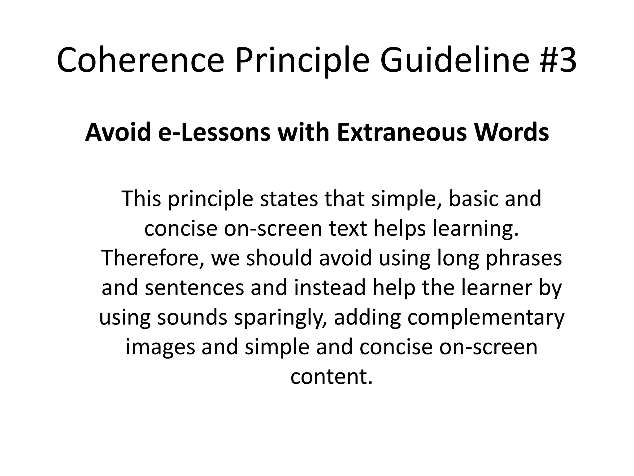 Coherence principle guide | PPTX