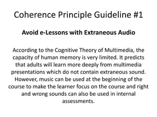 Coherence principle guide | PPTX