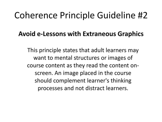 Coherence principle guide | PPTX