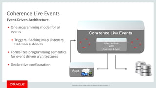 Oracle Coherence Strategy and Roadmap (OpenWorld, September 2014) | PPT