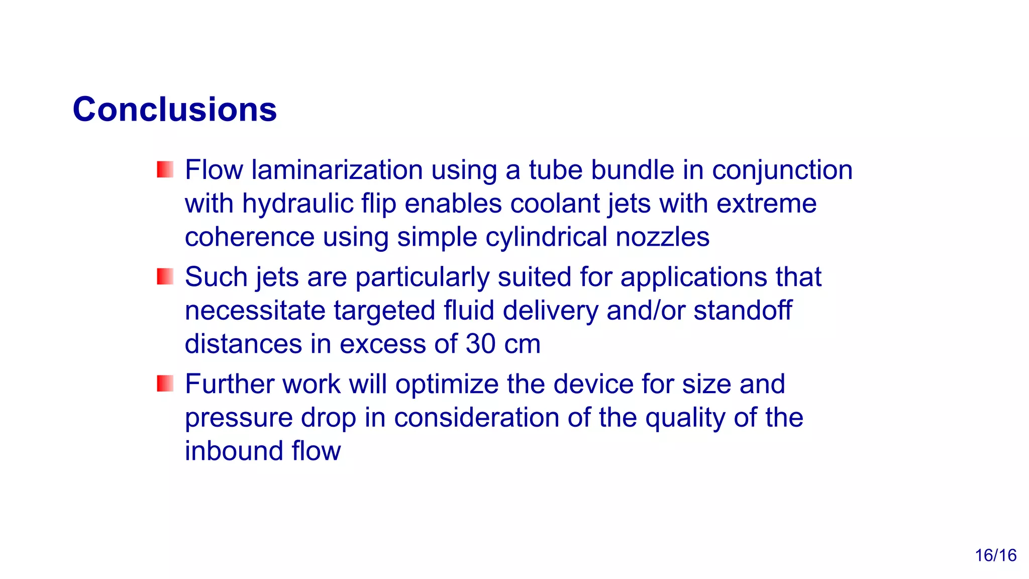 Coherent coolant jets for grinding | PPSX