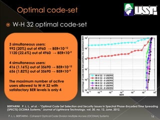 Coherent Optical Code Division Multiple Access (OCDMA) Systems Pedro Bertarini | PPT
