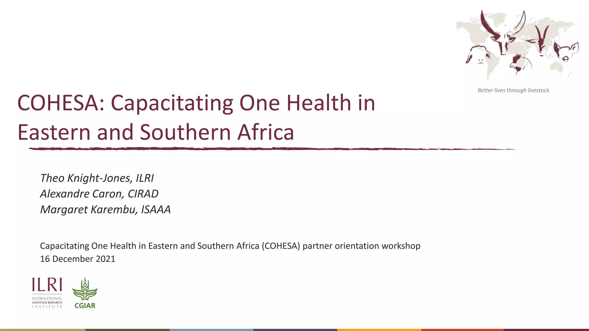 COHESA: Capacitating One Health in Eastern and Southern Africa | PPT