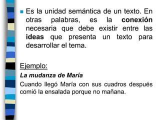 COHERENCIA Y COHESIÓN TEXTUAL 3° MEDIO.ppt