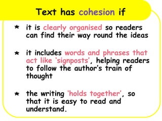 Cohesion | PPT