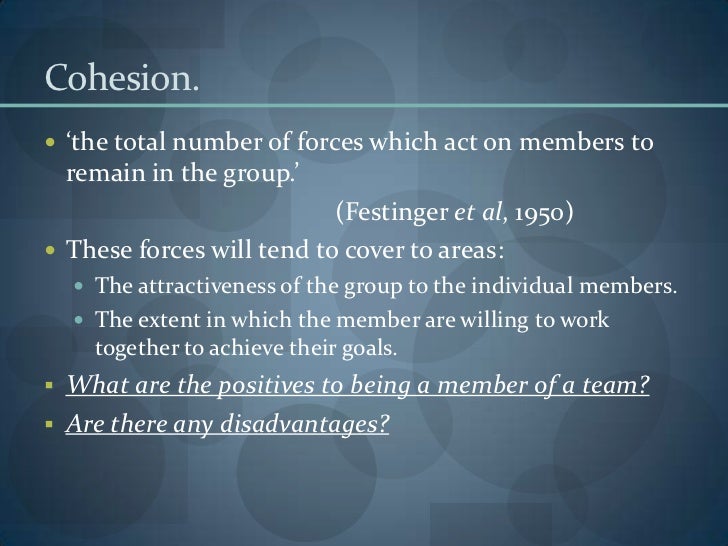 Cohesion Meaning