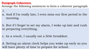Cohesion.Reading and Writing Senior High School | PPTX