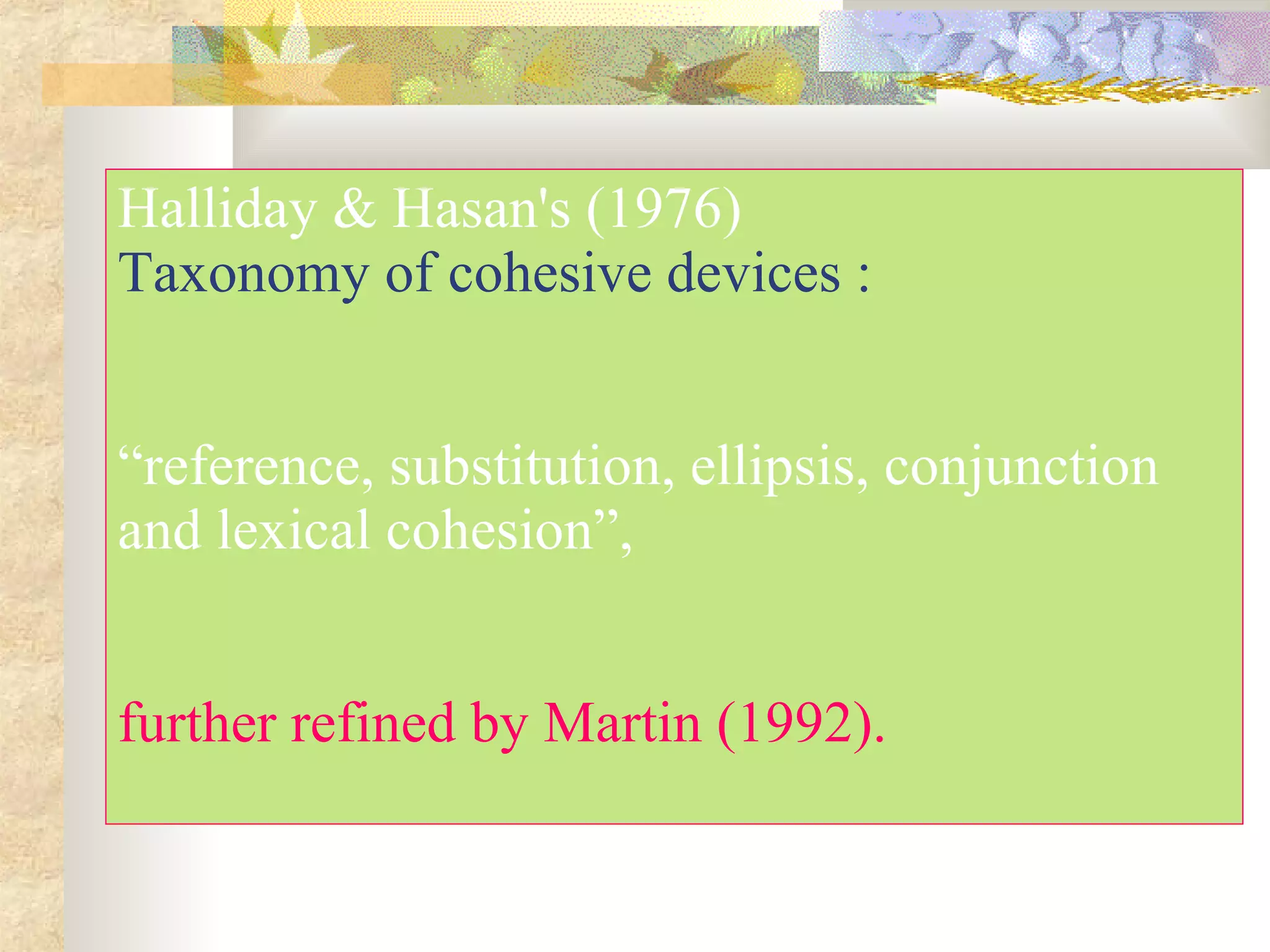 Cohesion And Coherence | PPT