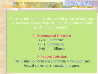 Cohesion And Coherence | PPT