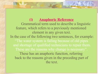 Cohesion And Coherence1 | PPT