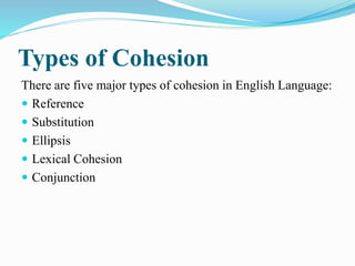 Cohesion presentation | PPT