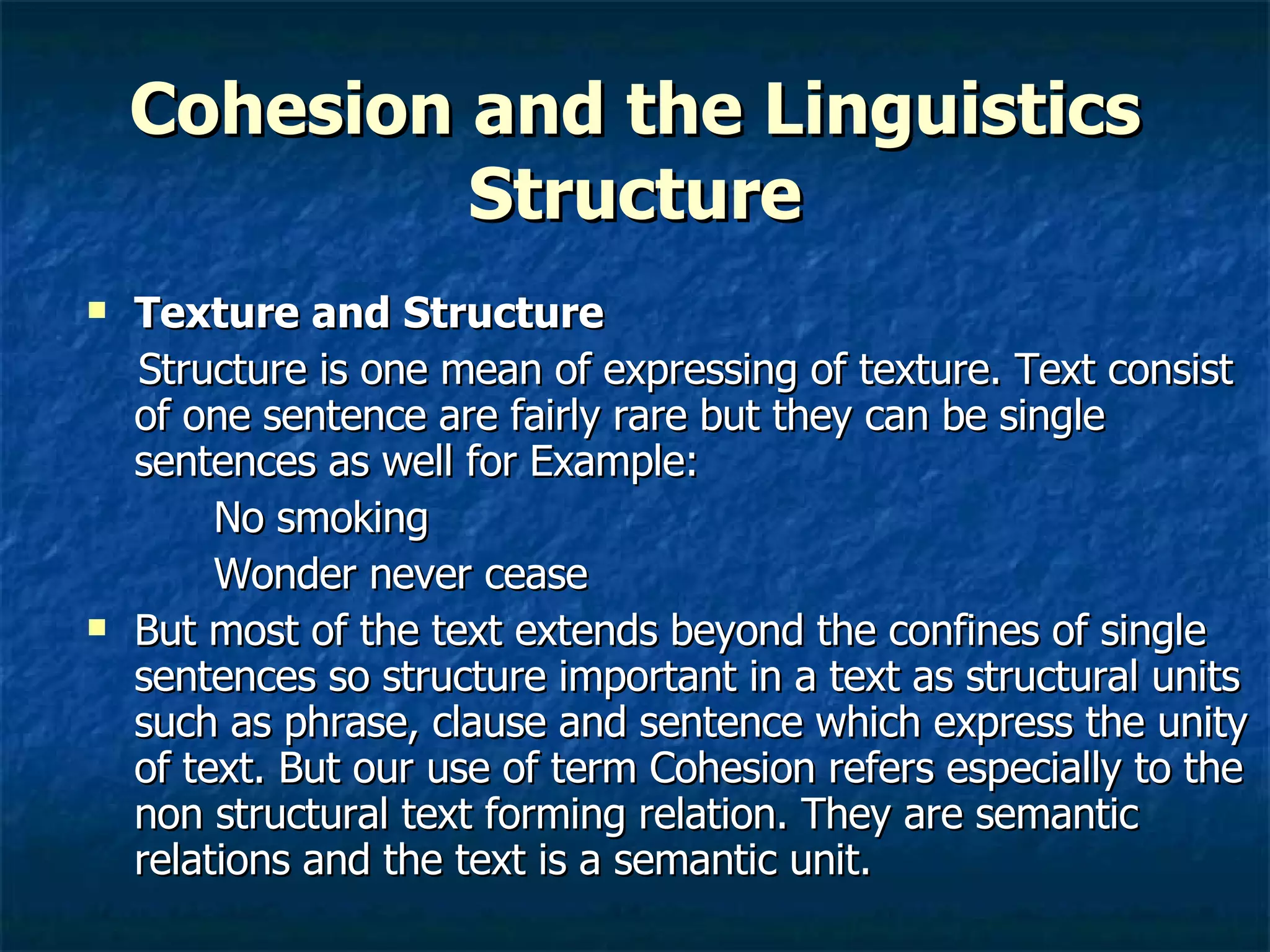 Cohesion Types | PPT