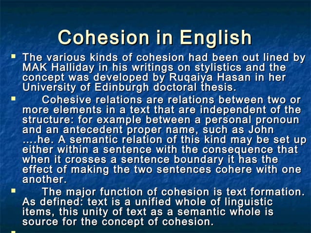Cohesion types | PPT