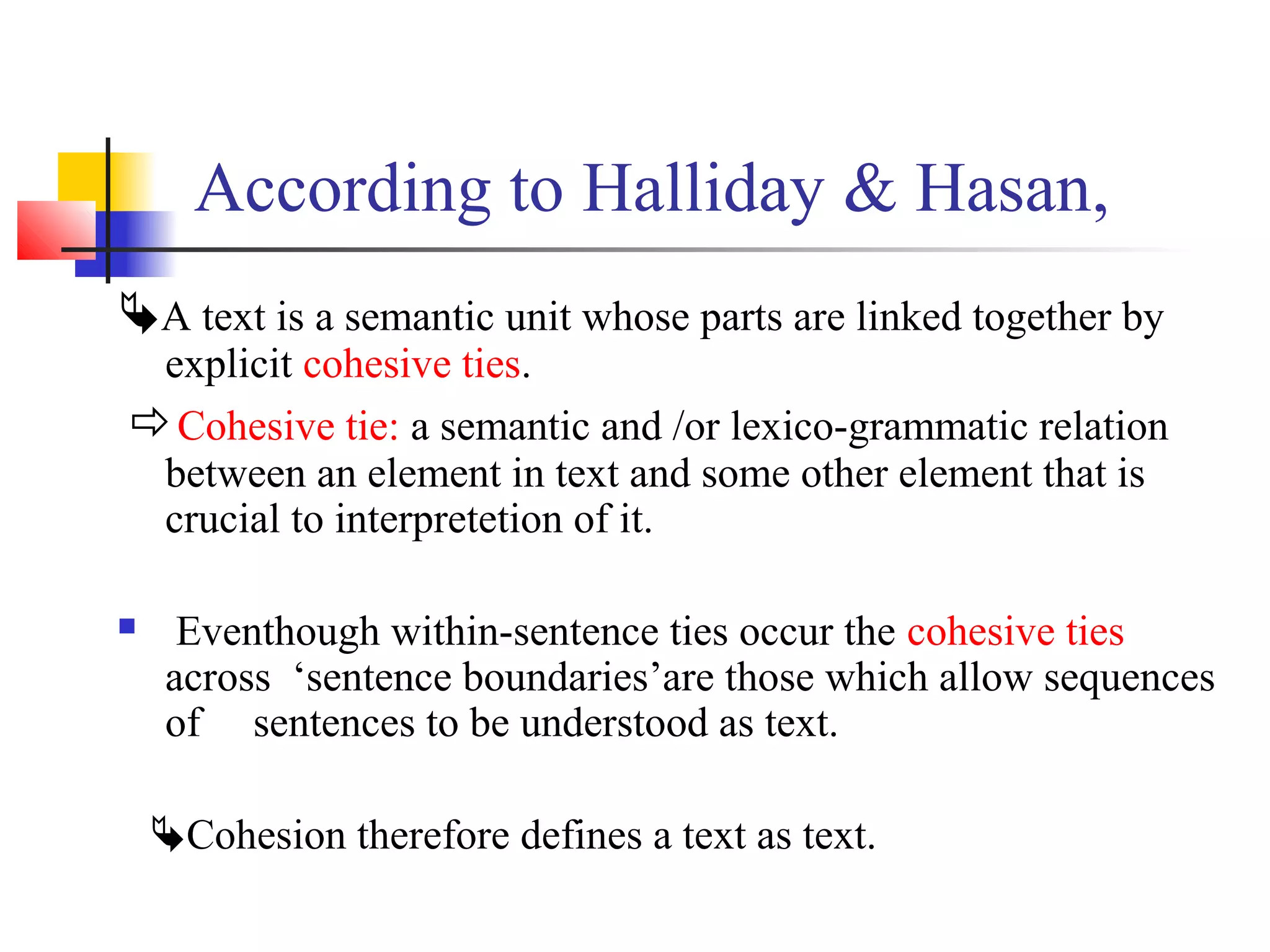 Cohesion and coherence | PPT