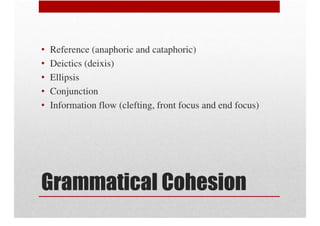 Cohesion And Coherence | PDF