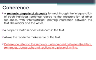 COHESION AND COHERENCEFWERFQWFQWFWQDQW.ppt