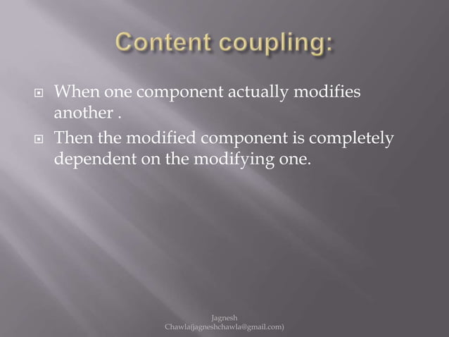 Cohesion and coupling FROM SGVU student.. | PPT