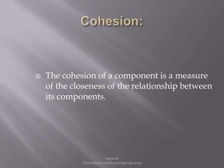Cohesion and coupling FROM SGVU student.. | PPT