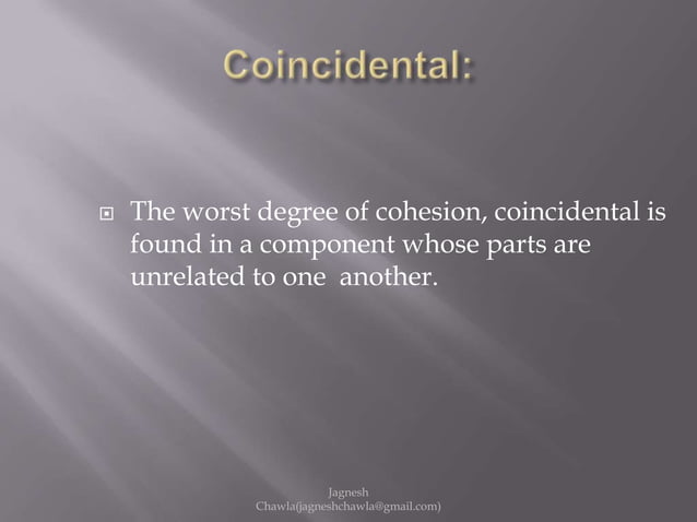 Cohesion and coupling FROM SGVU student.. | PPT