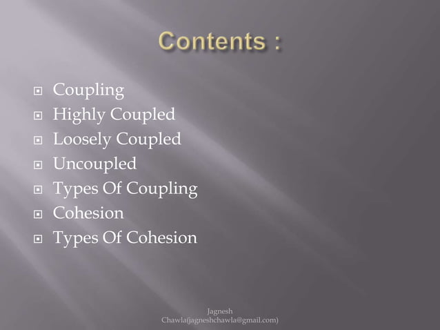Cohesion and coupling FROM SGVU student.. | PPT