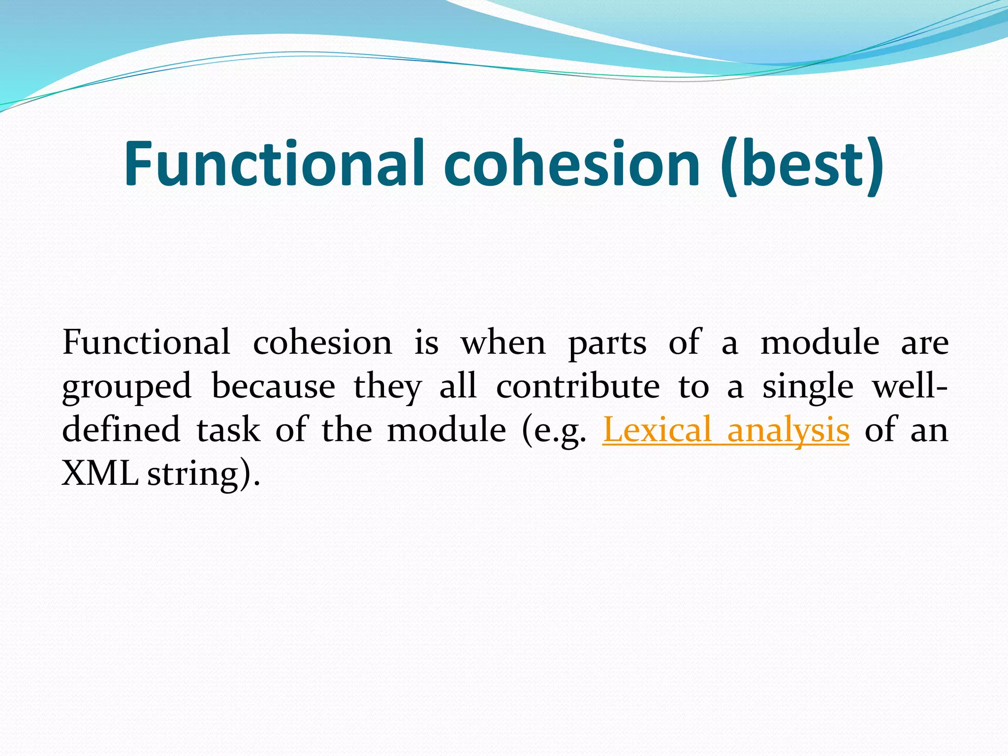 Cohesion and coupling | PPTX