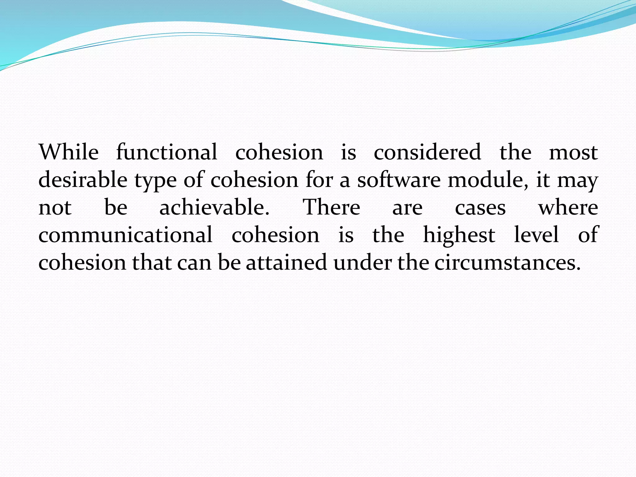 Cohesion and coupling | PPTX