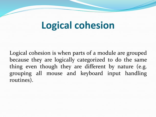 Cohesion and coupling | PPTX