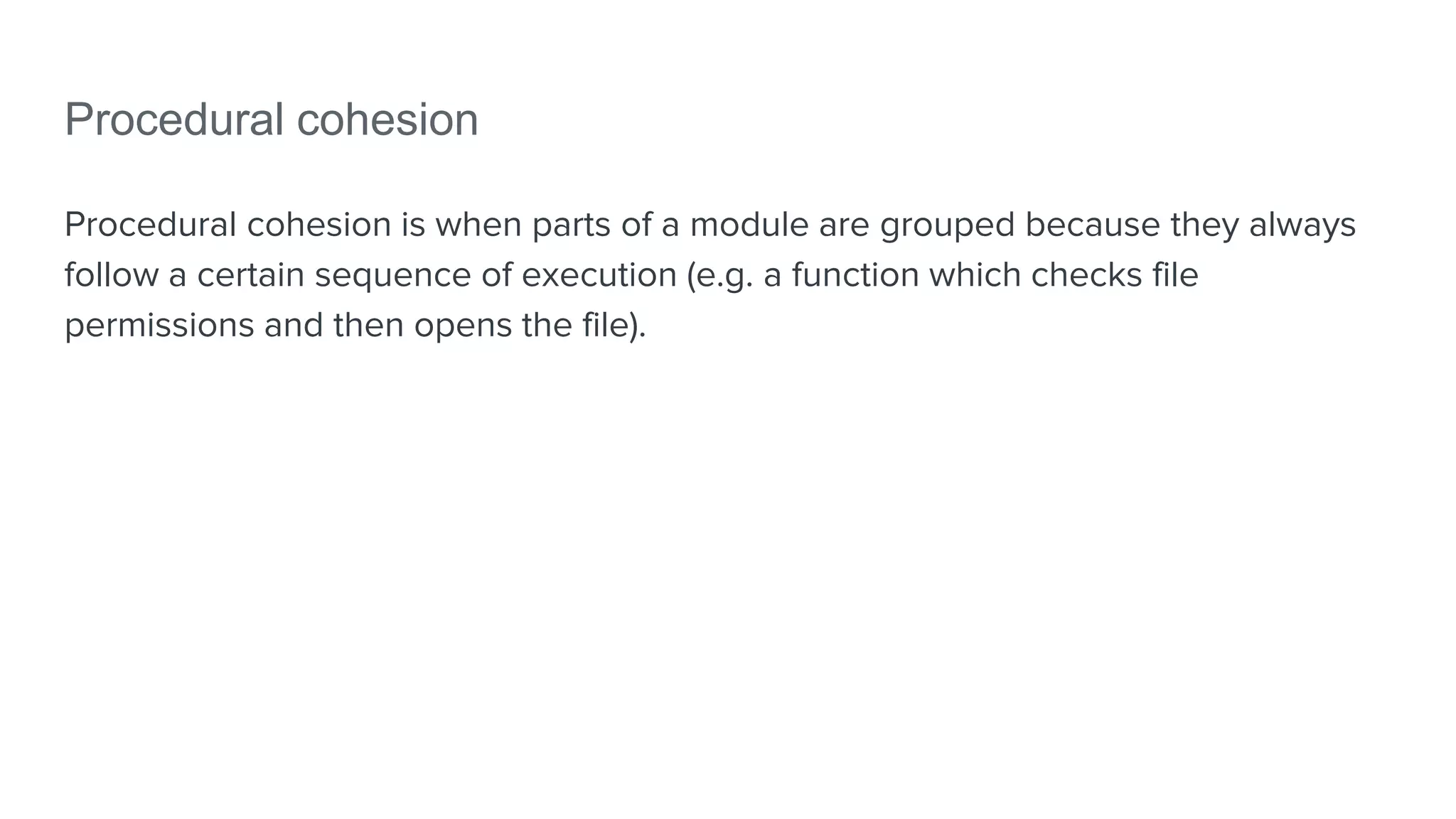 Cohesion and coupling in software design | PPTX
