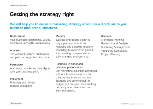 Cohesion Brand & Design introduction | PPT