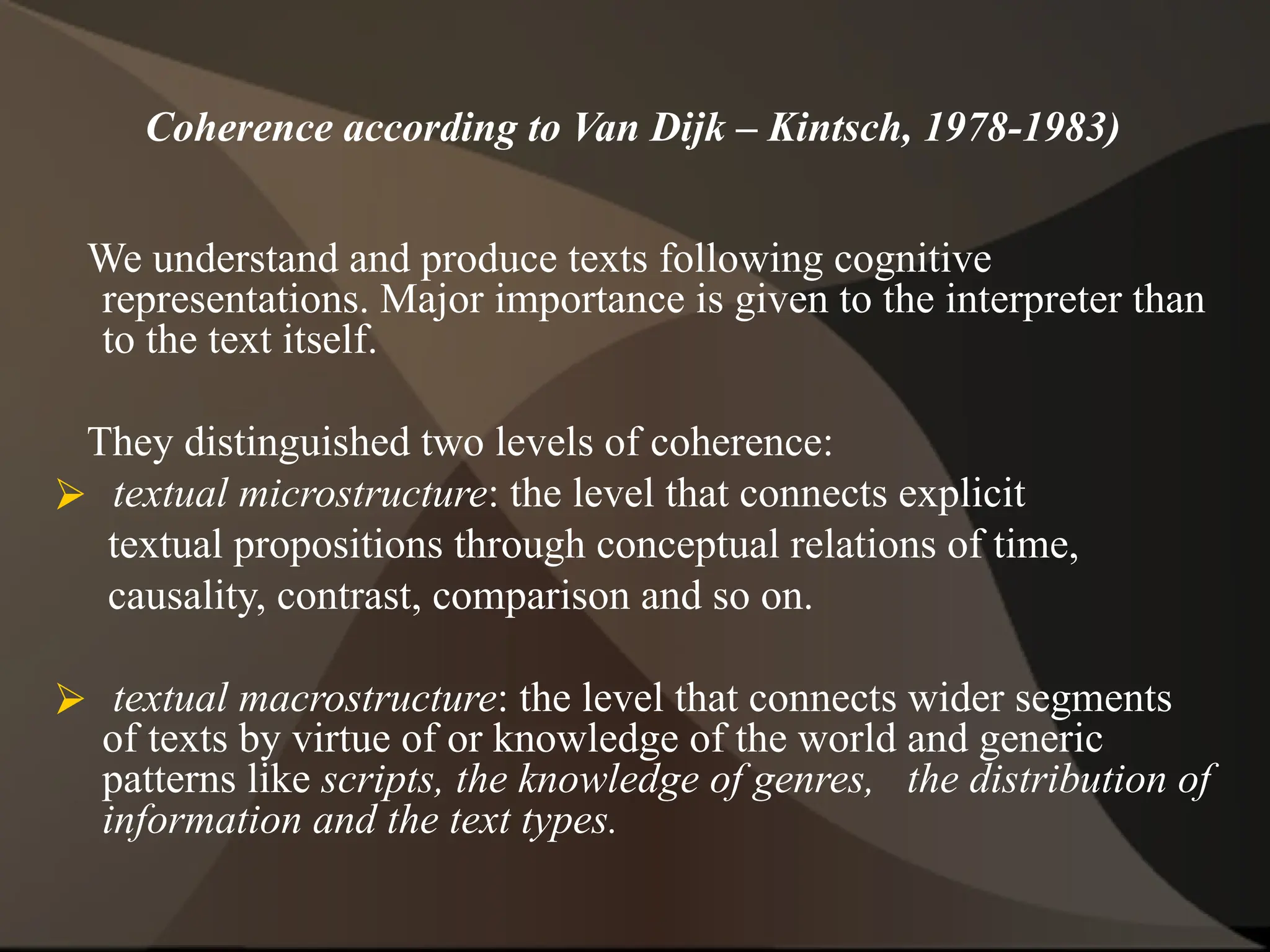 cohesion coherence ppt linguistic studies | PPTX