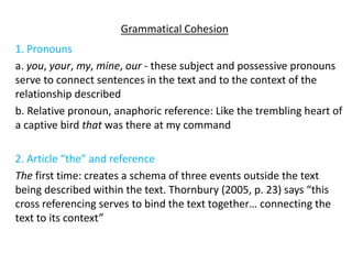 Cohesion R Redmond | PPT