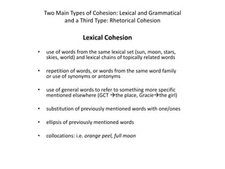 Cohesion R Redmond | PPT