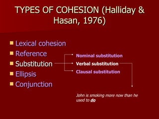 Cohesion general overview | PPT