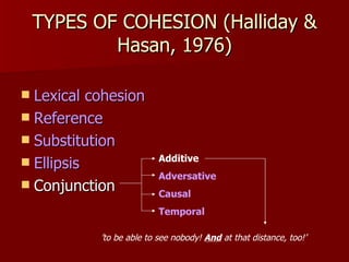 Cohesion general overview | PPT