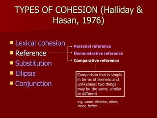 Cohesion general overview | PPT