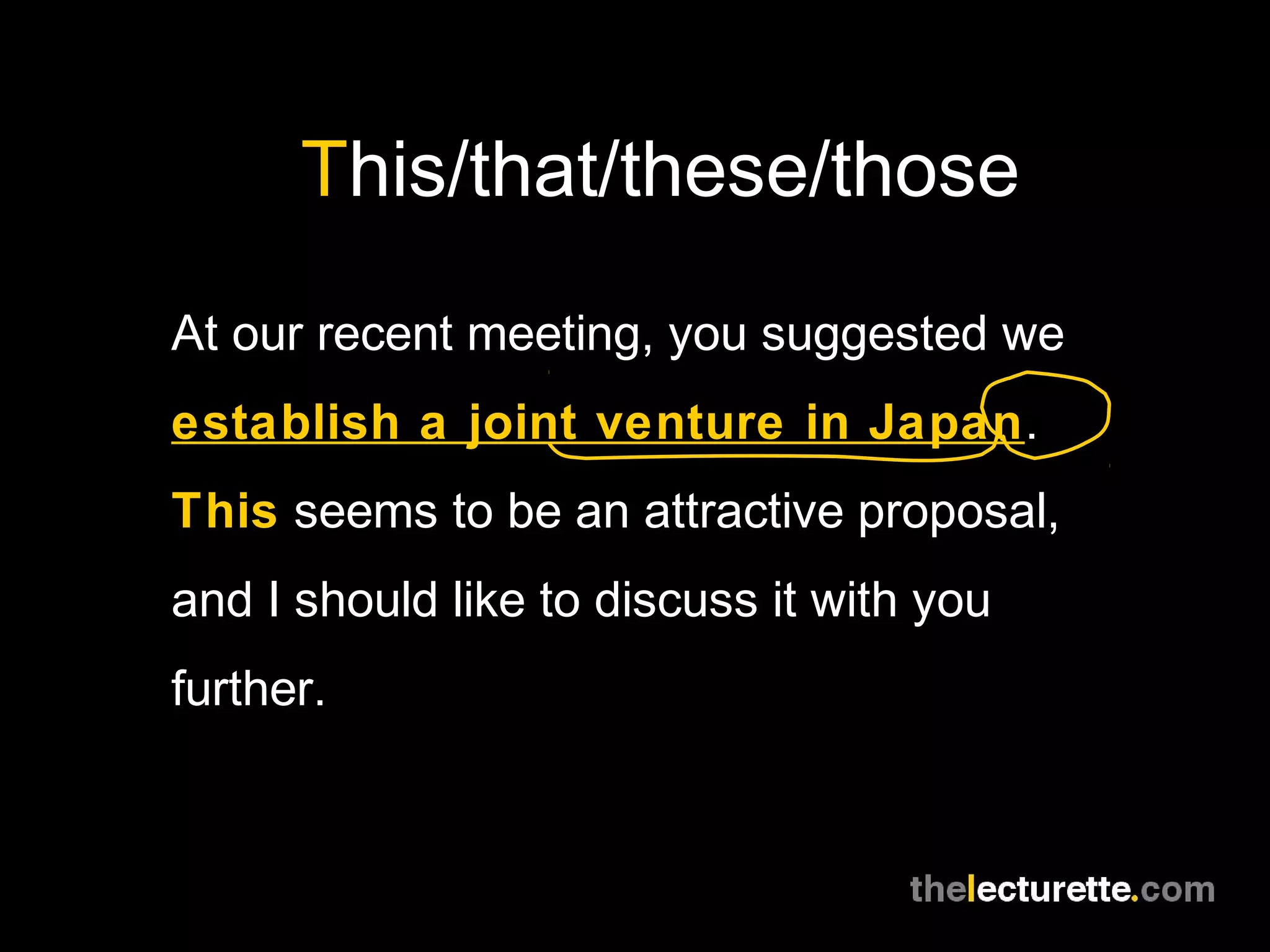 Cohesion: Reference words | PPT