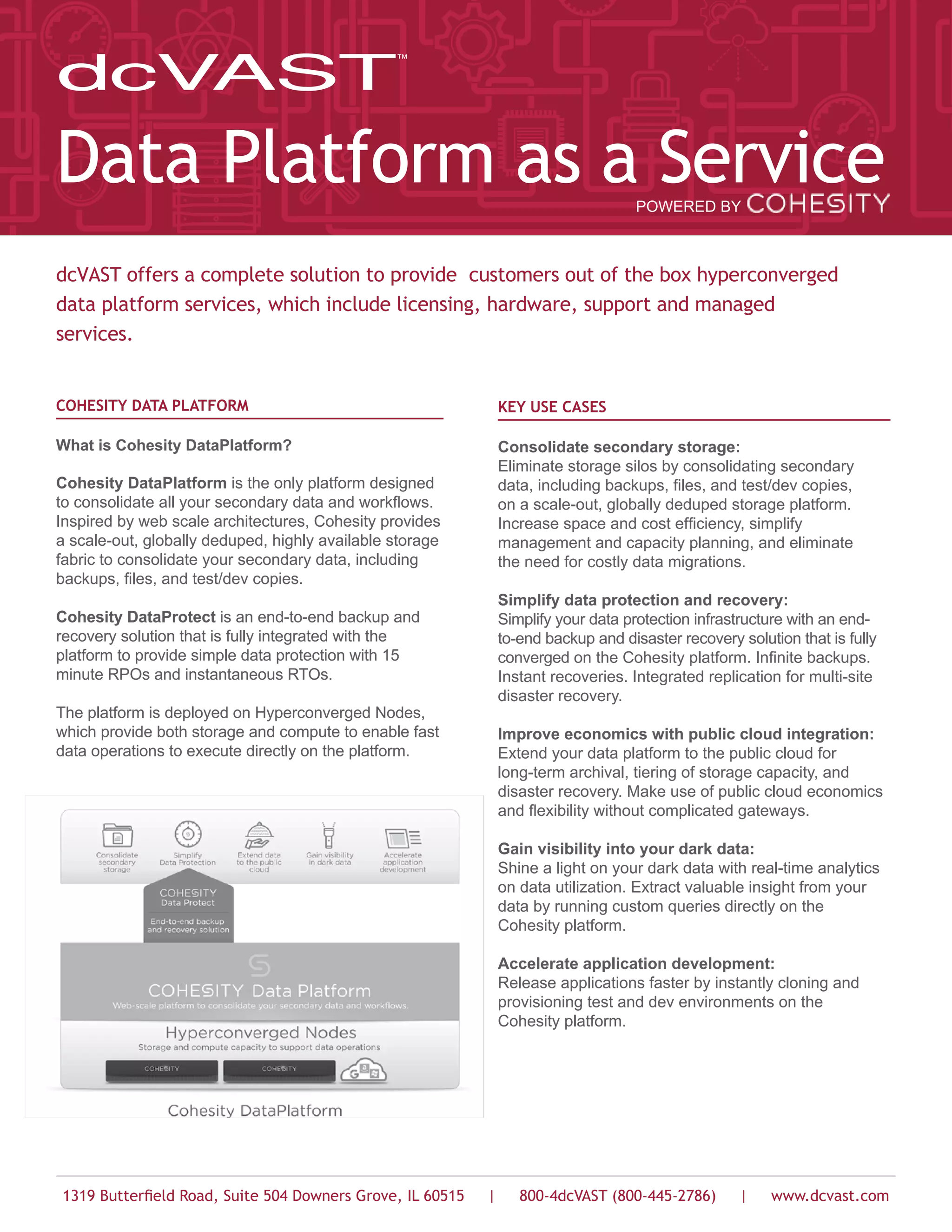 Cohesity Data Platform One Pager | PDF